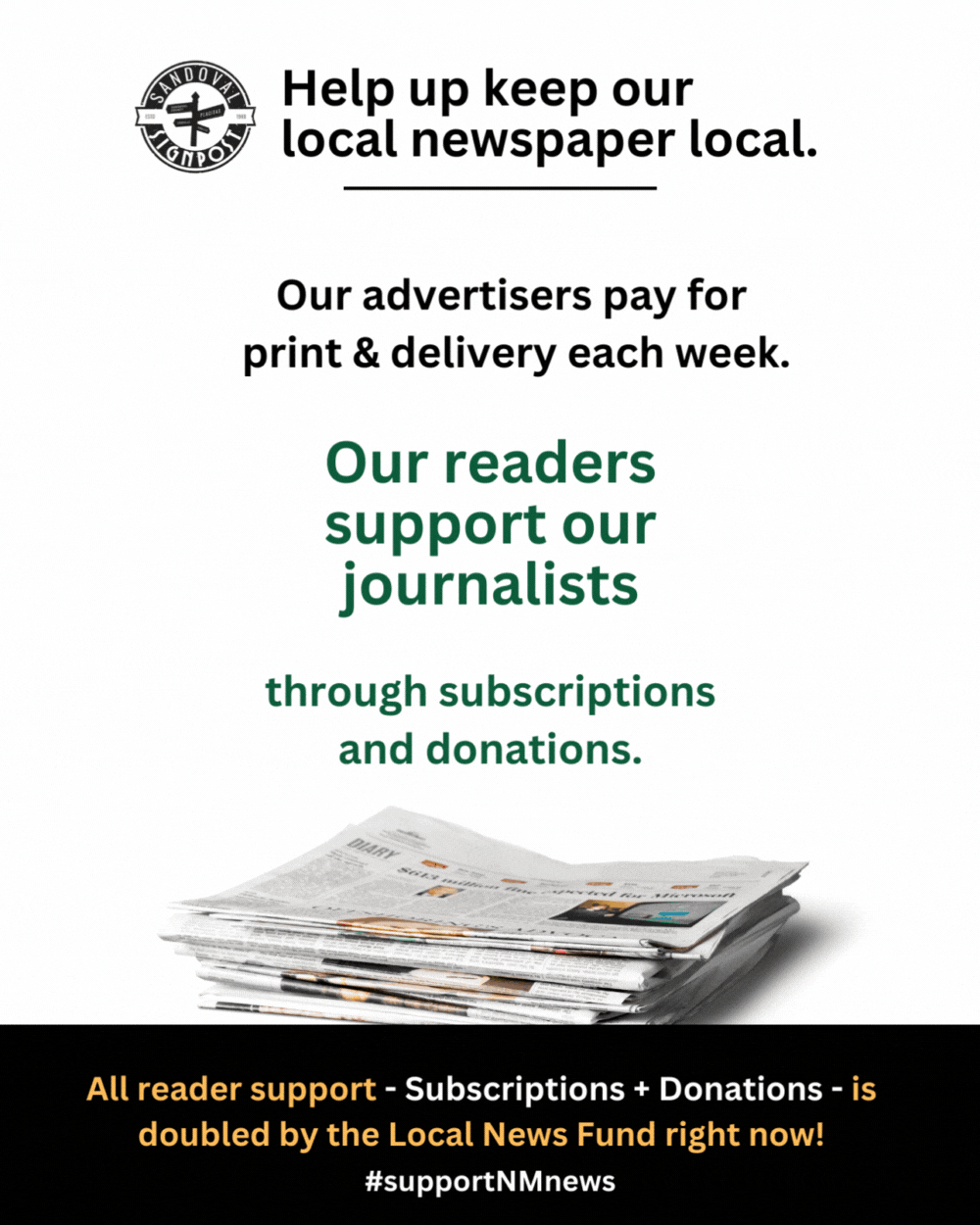 #GivingTuesday – Sandoval Signpost